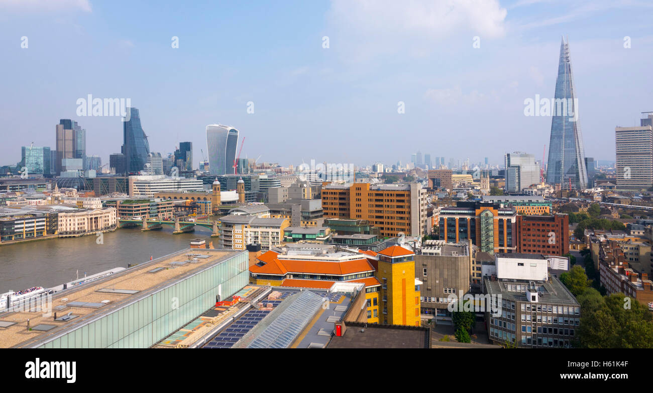 City of London skyline - aerial view from Tate Modern Stock Photo - Alamy