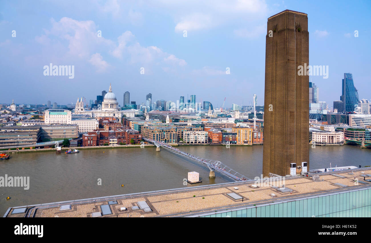 Tate Modern Gallery - aerial view Stock Photo - Alamy