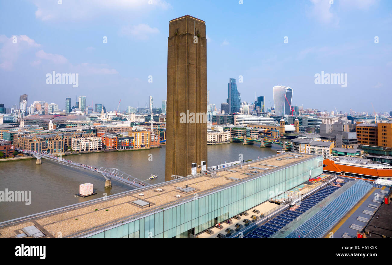 Tate Modern Gallery - aerial view Stock Photo - Alamy