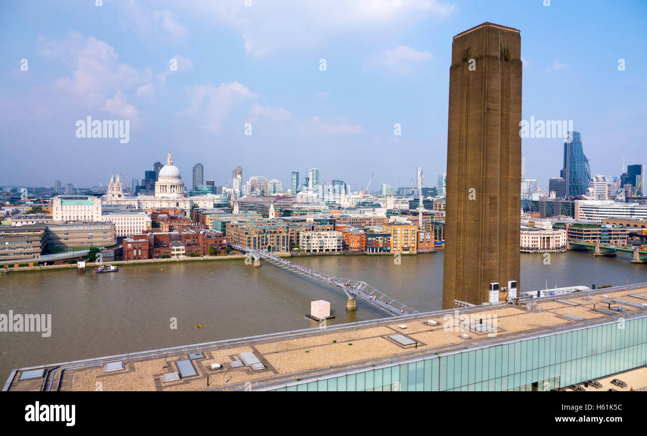 Tate Modern Gallery - aerial view Stock Photo - Alamy