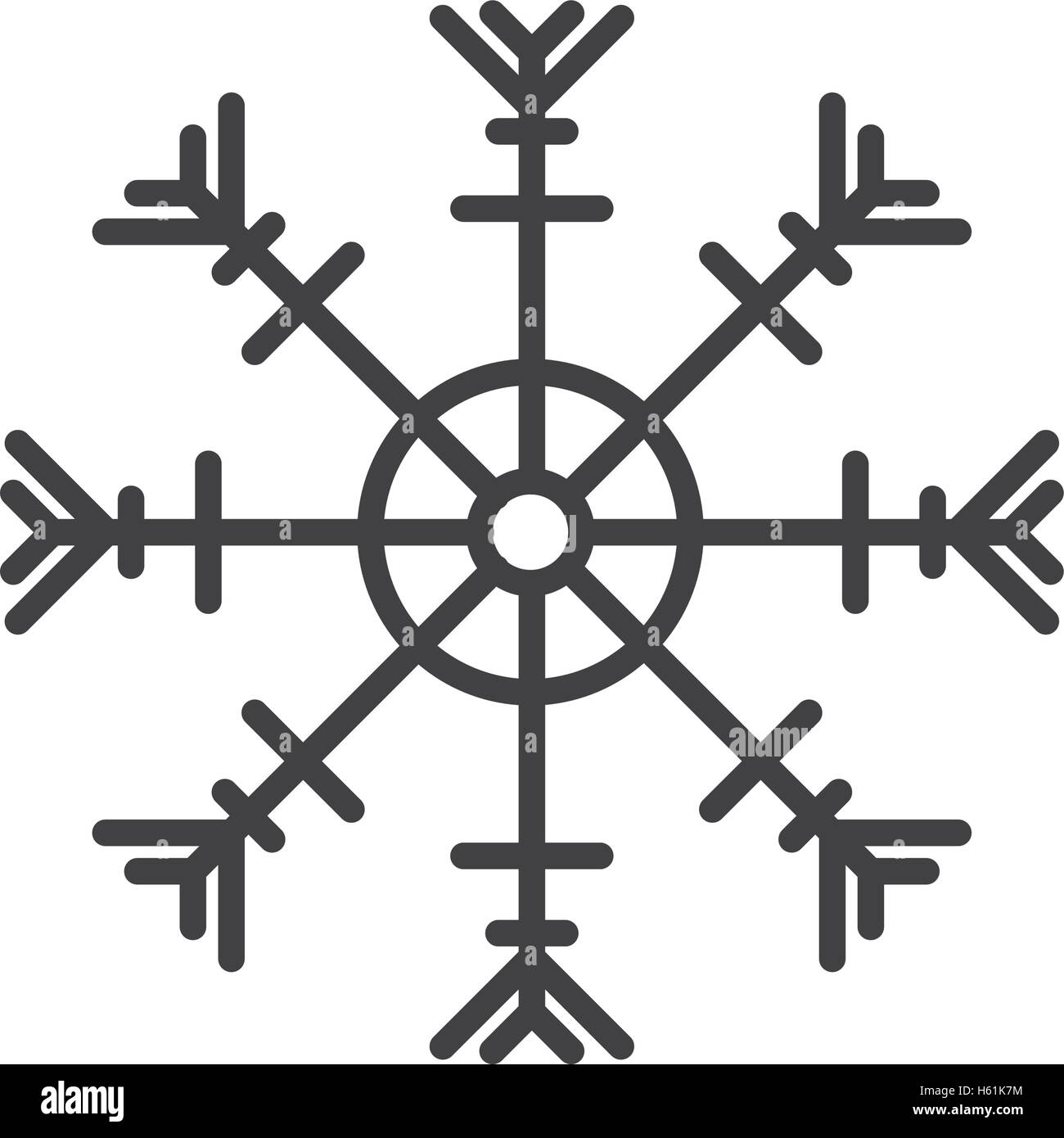 snowflake season icon Stock Vector Image & Art - Alamy