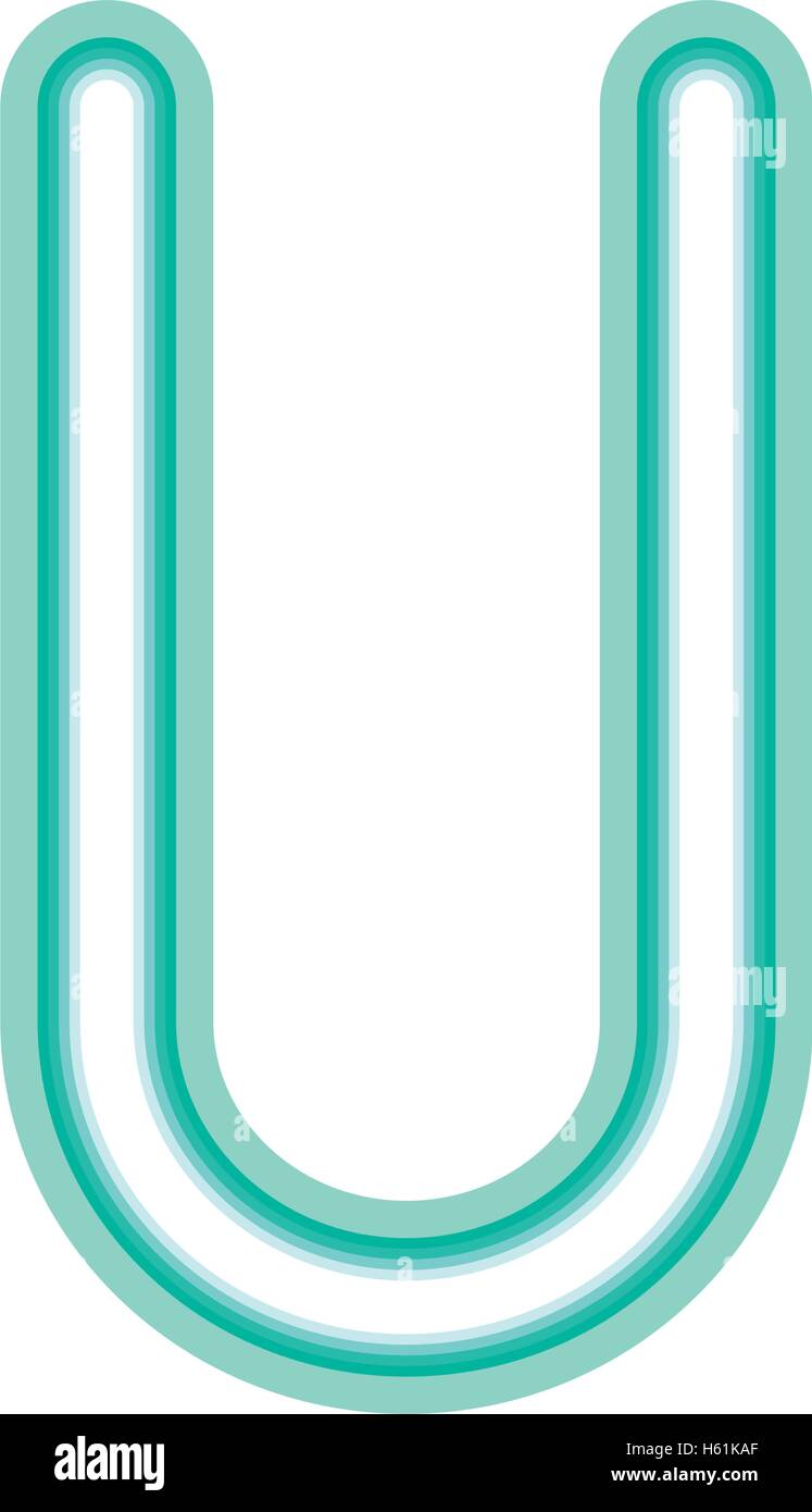 Glowing neon letter U Stock Vector Image & Art - Alamy