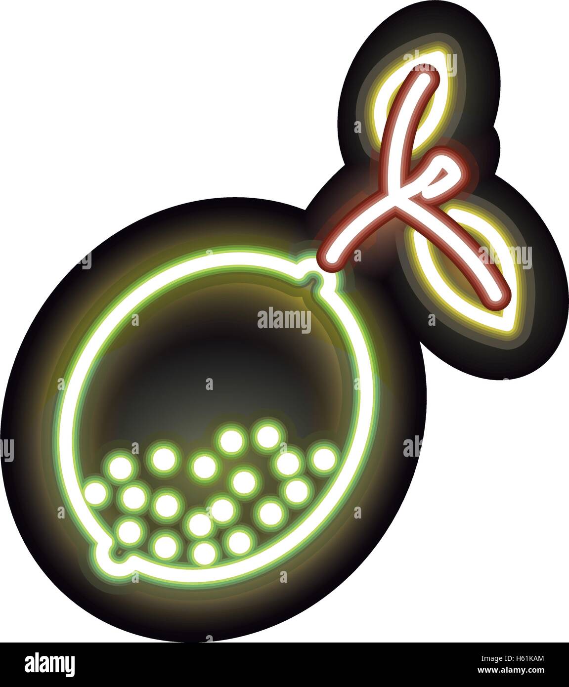 neon lemon icon Stock Vector Image & Art - Alamy