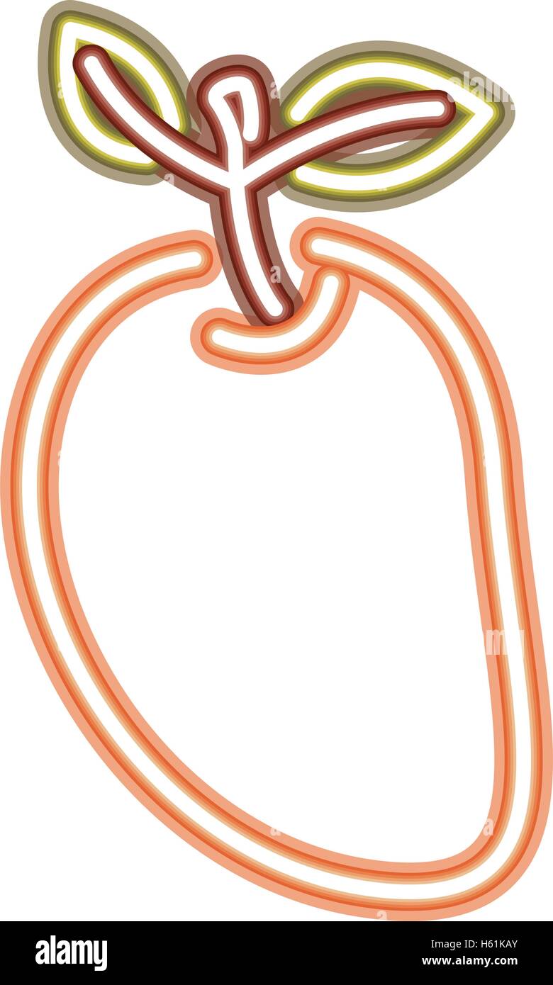 neon mango icon Stock Vector Image & Art - Alamy