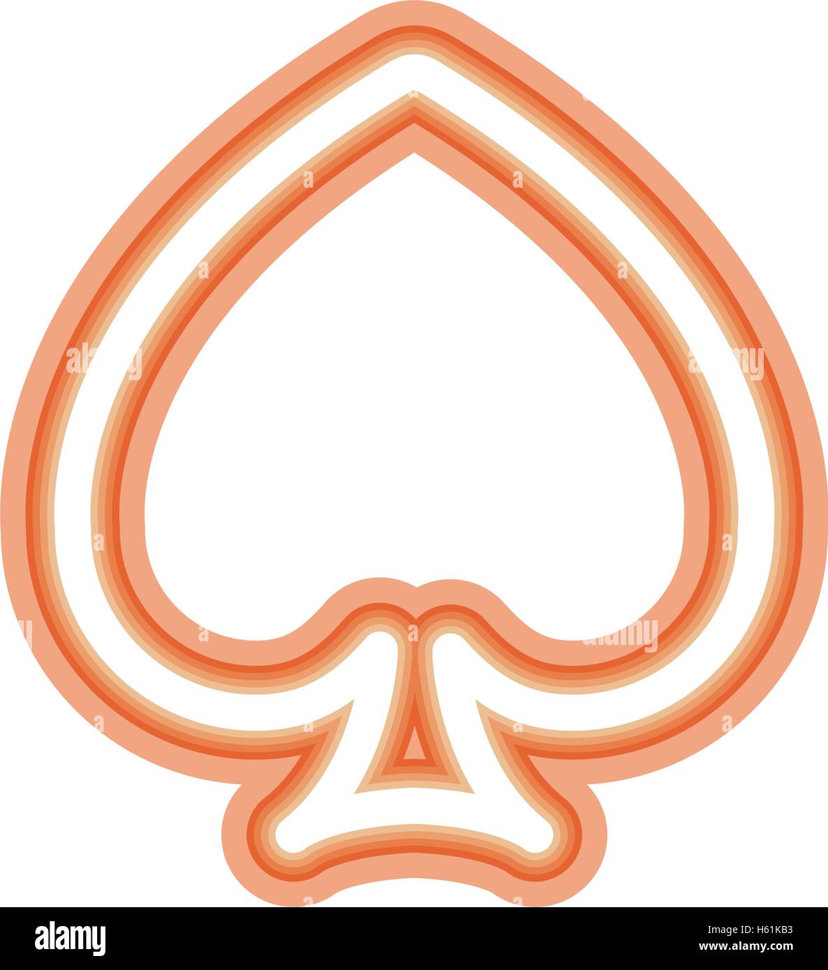 neon spade icon Stock Vector Image & Art - Alamy