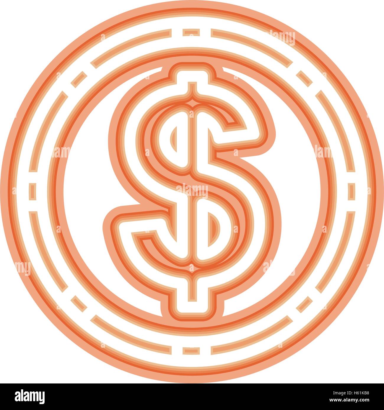 neon money symbol icon Stock Vector Image & Art - Alamy