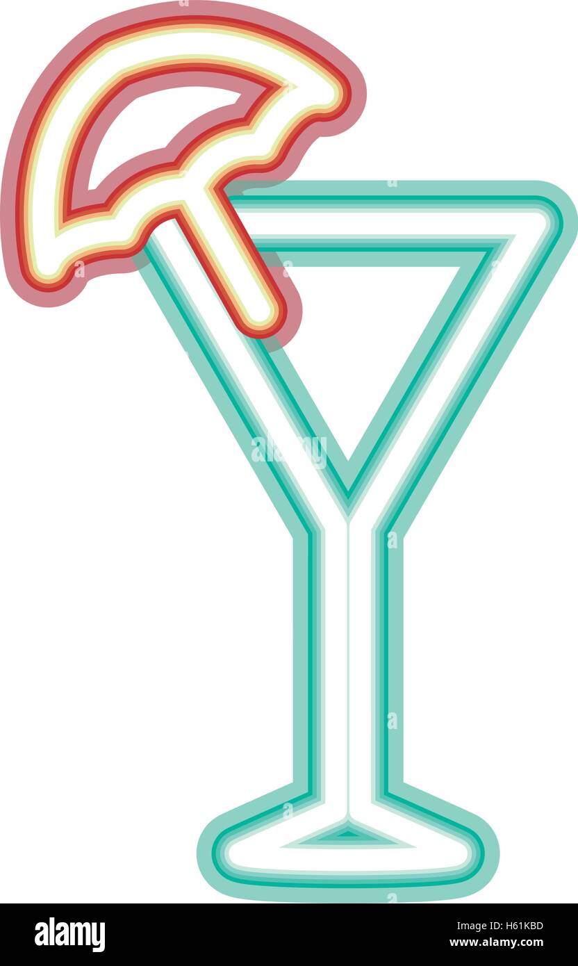 neon cocktail icon Stock Vector Image & Art - Alamy