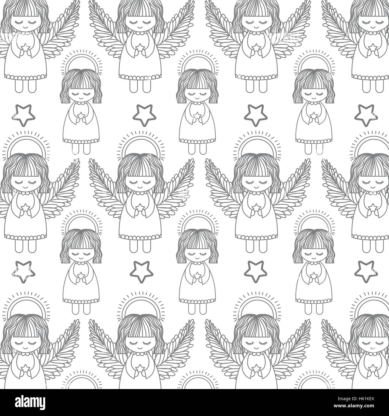 angel and star background Stock Vector Image & Art - Alamy