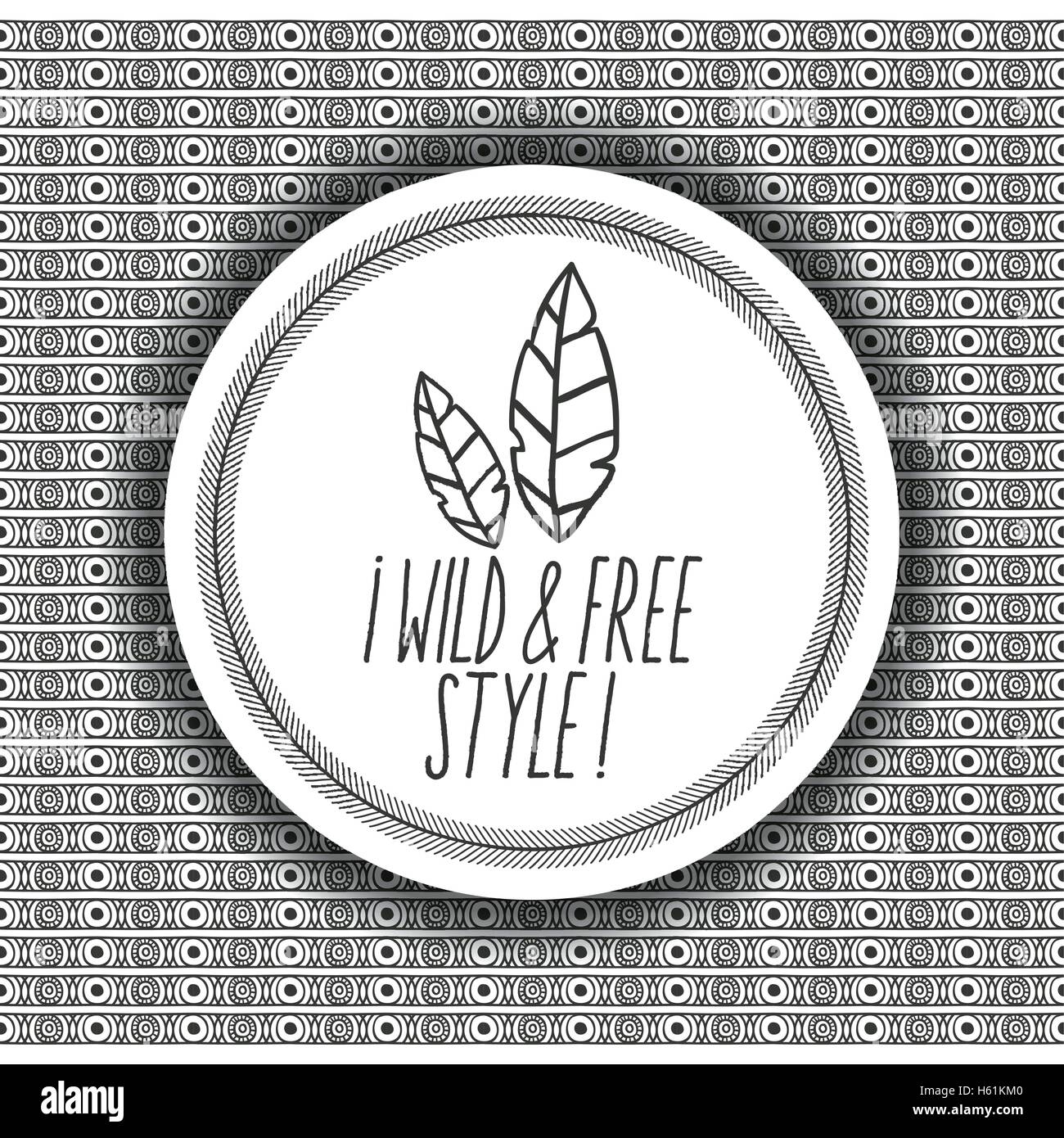 Boho circle bohemic and ornament design Stock Vector Image & Art - Alamy