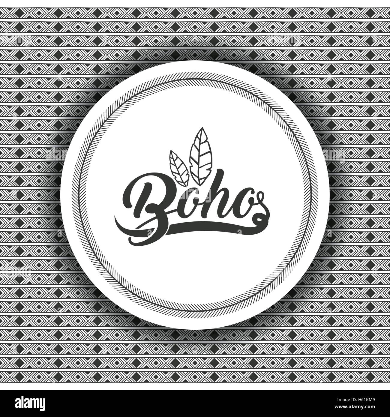 Boho circle bohemic and ornament design Stock Vector Image & Art - Alamy