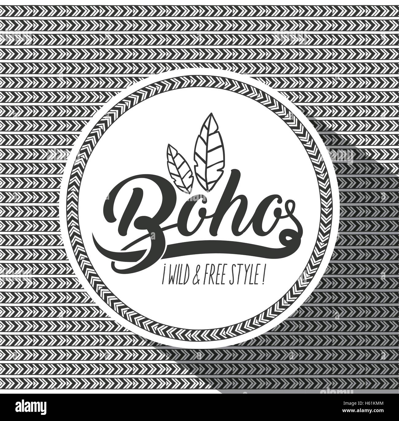 Boho circle bohemic and ornament design Stock Vector Image & Art - Alamy