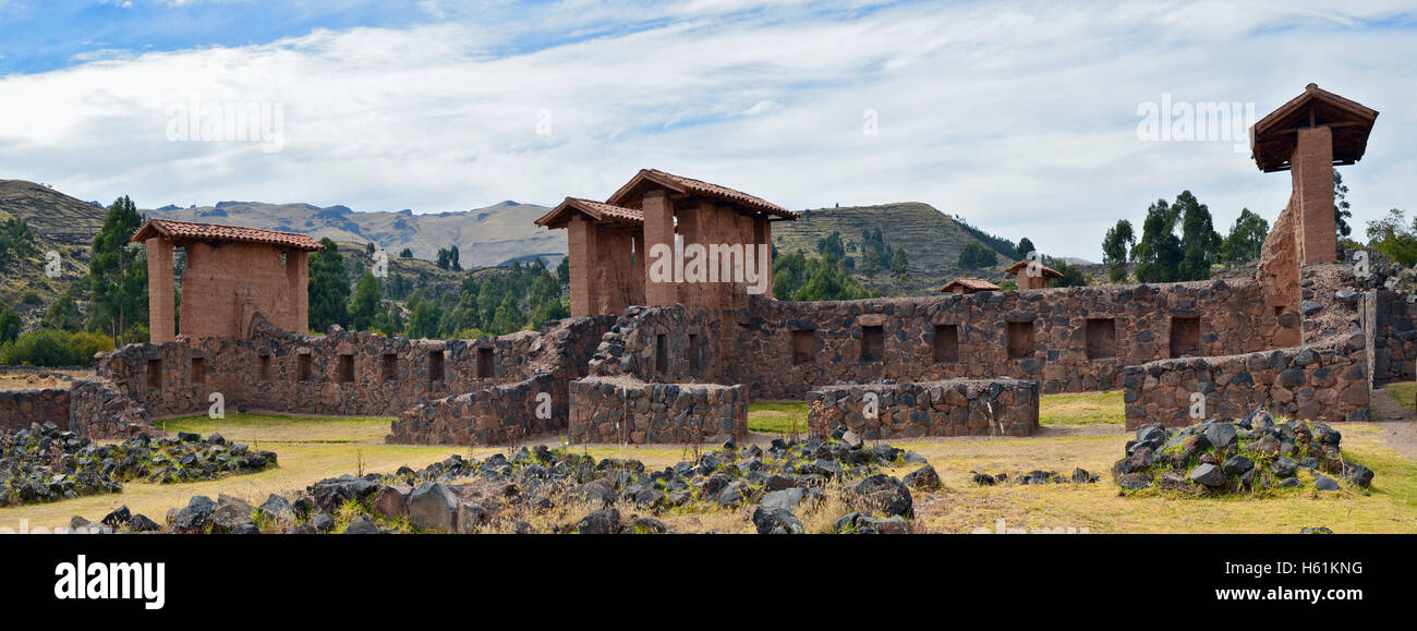 CUSCO, PERU - JUNE 06, 2016: Historical ruins of a fort and church of ...
