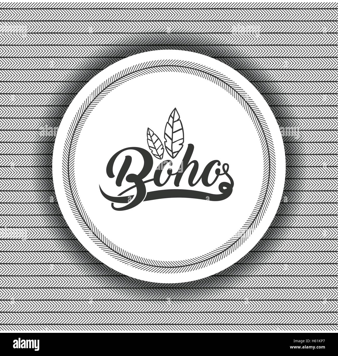 Boho circle bohemic and ornament design Stock Vector Image & Art - Alamy