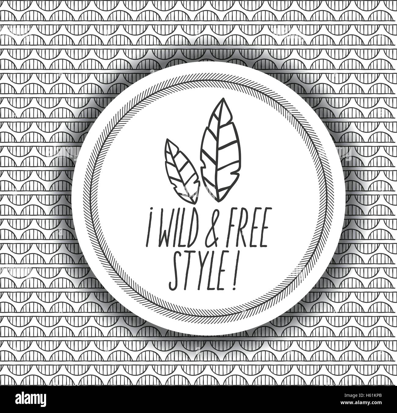 Boho circle bohemic and ornament design Stock Vector Image & Art - Alamy