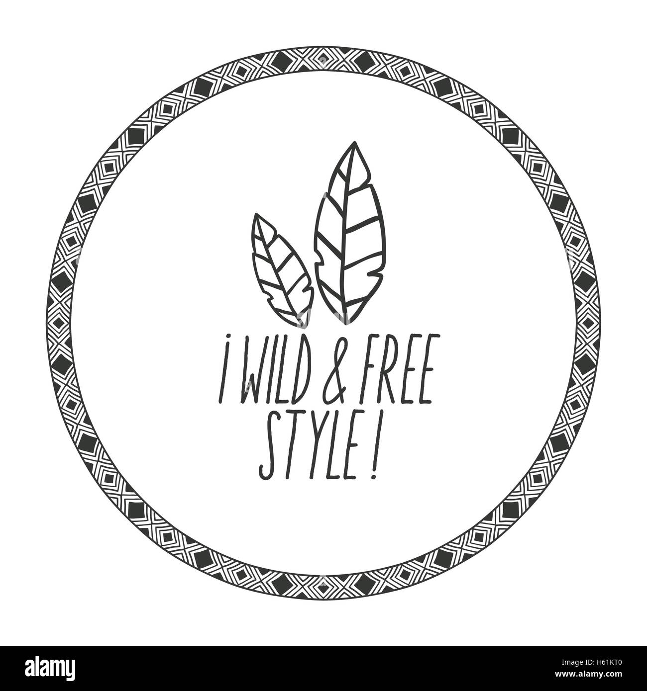 Boho circle bohemic and ornament design Stock Vector Image & Art - Alamy