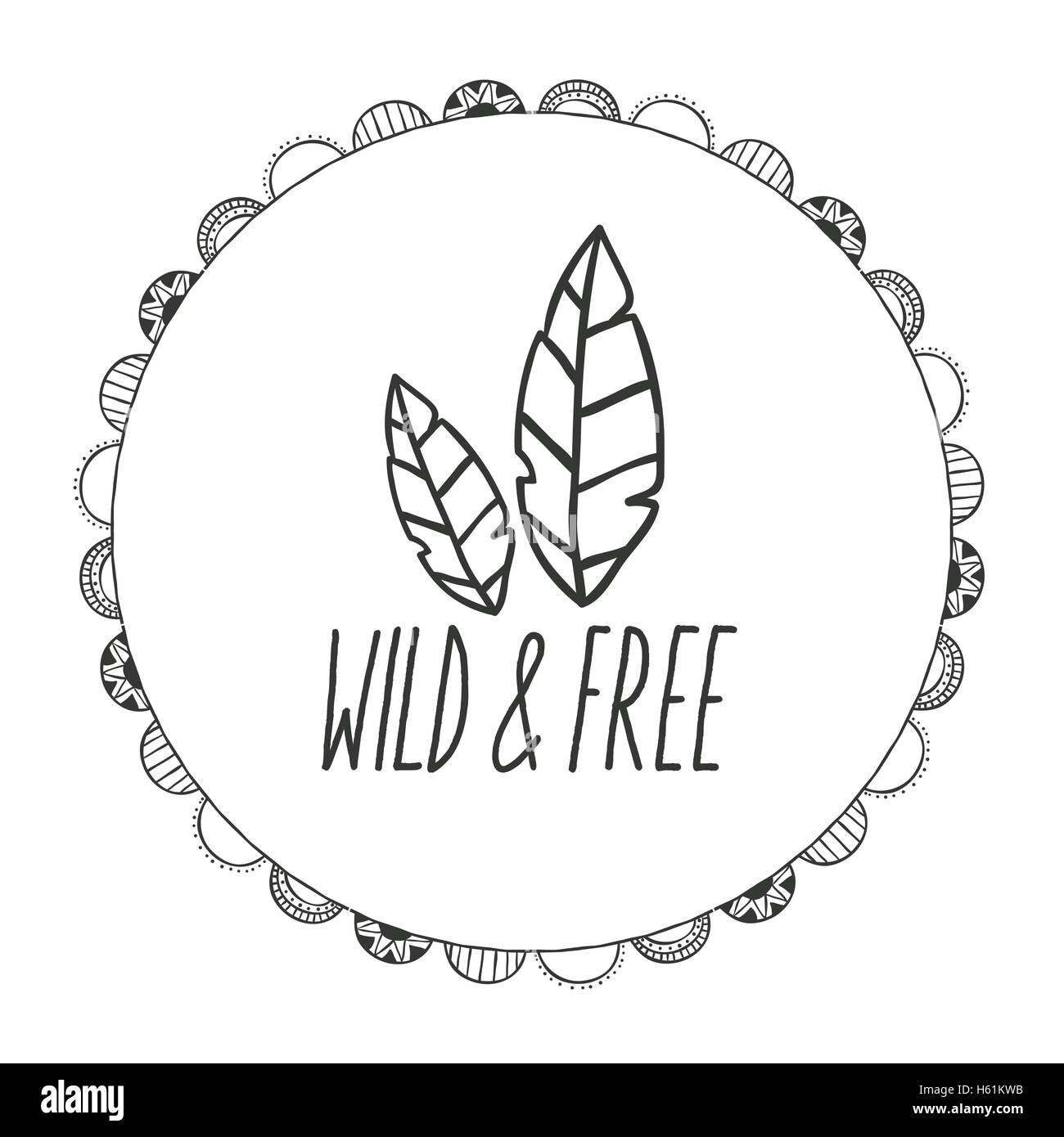 Boho circle bohemic and ornament design Stock Vector Image & Art - Alamy