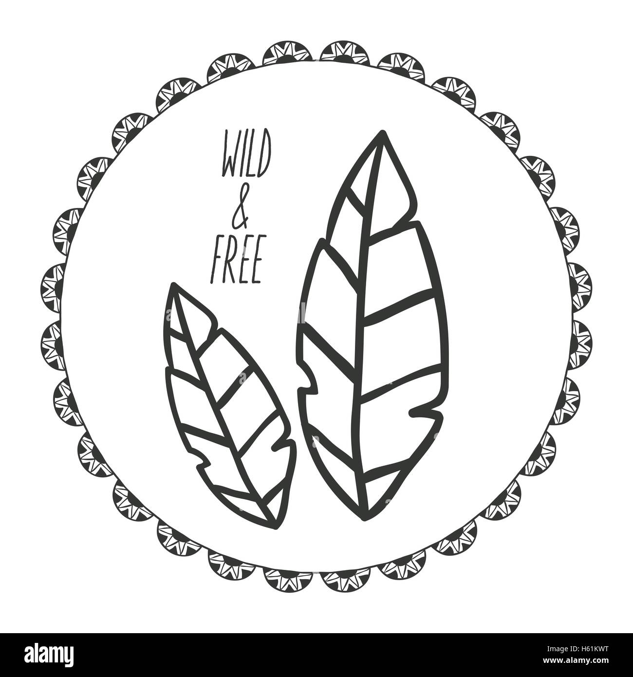 Boho circle bohemic and ornament design Stock Vector Image & Art - Alamy