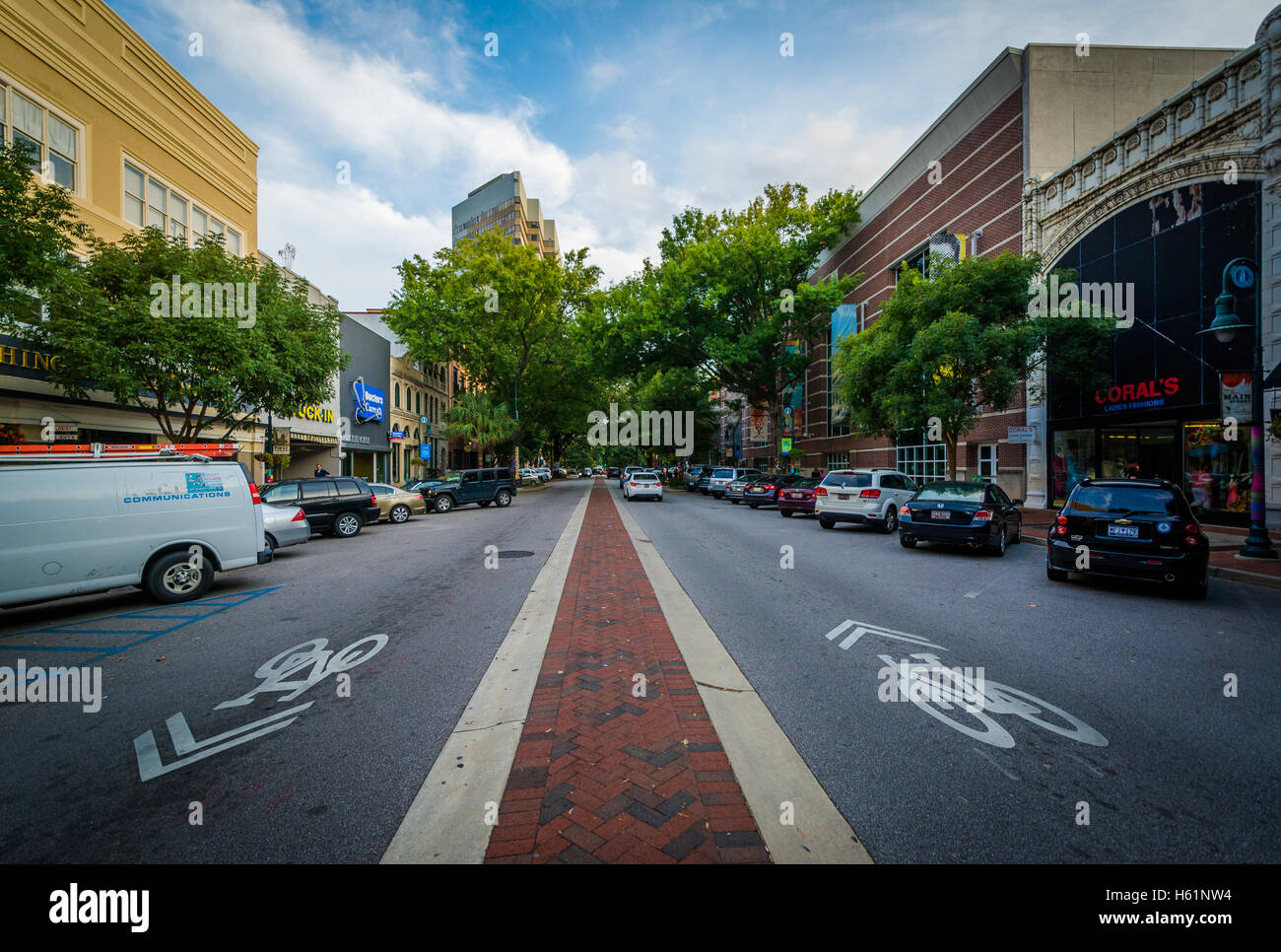 Main Street in downtown Columbia, South Carolina Stock Photo - Alamy