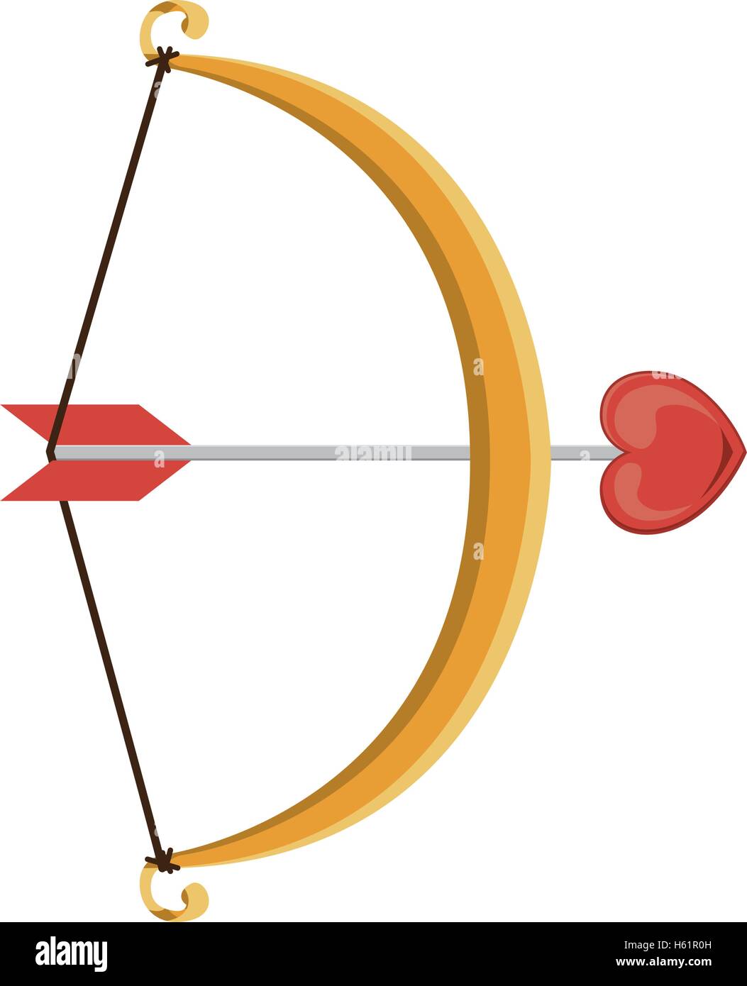archer weapon with heart symbol Stock Vector Image & Art - Alamy