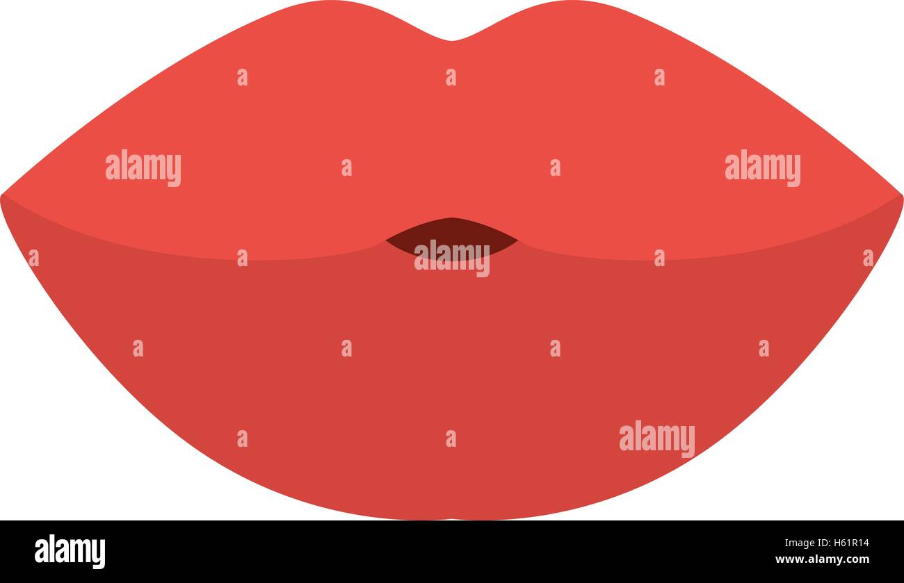 red mouth lips Stock Vector Image & Art - Alamy