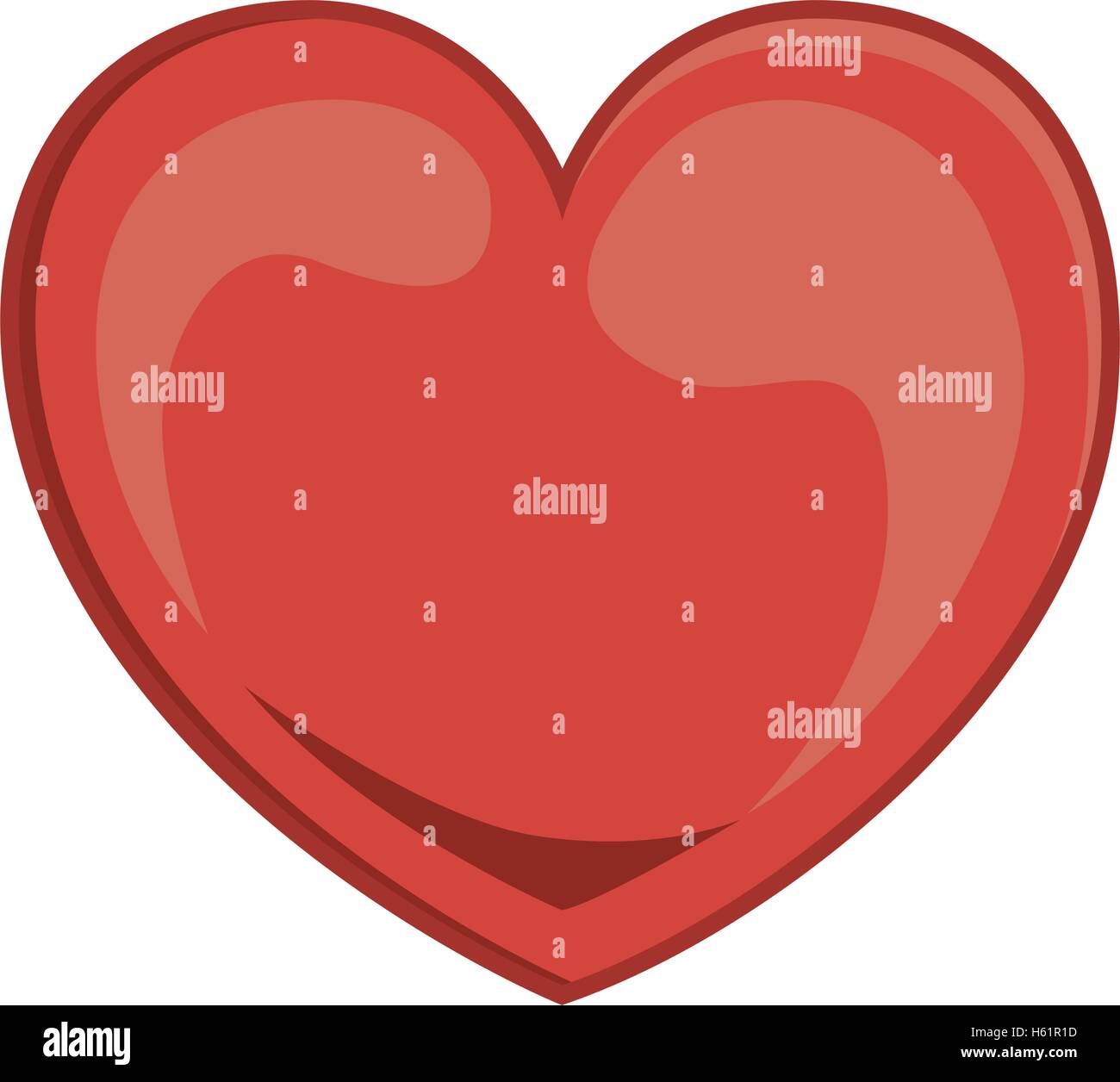 red heart shape Stock Vector Image & Art - Alamy