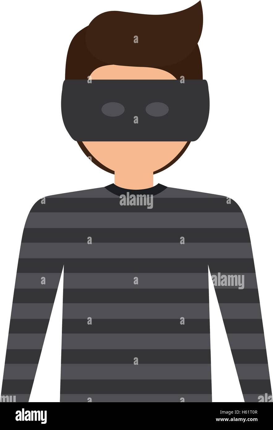 Hacker avatar character isolated icon Stock Vector Images - Alamy