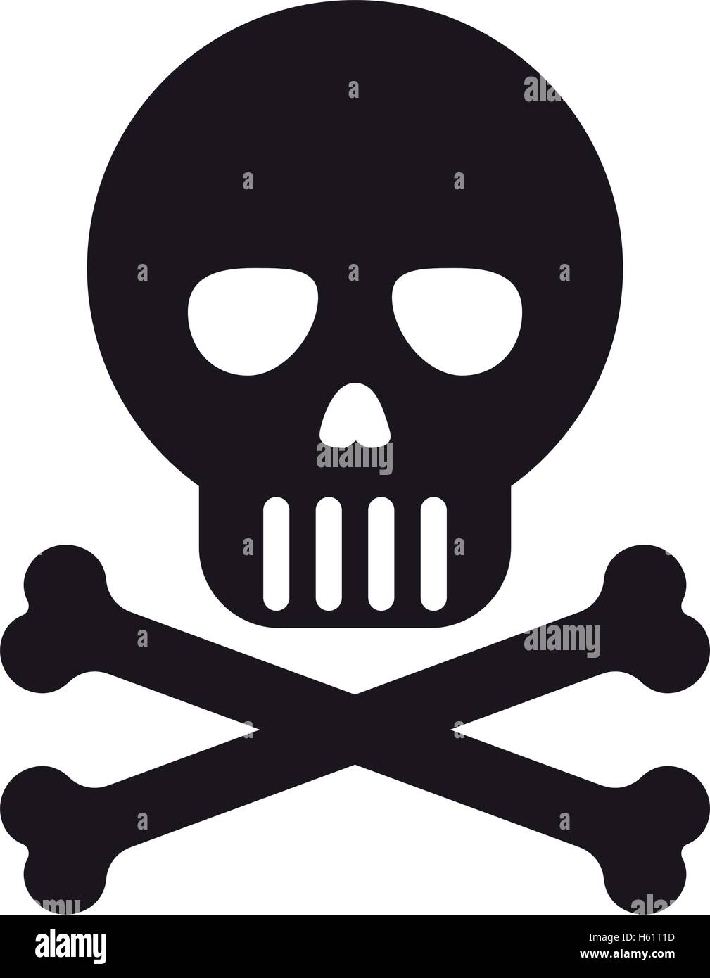 skull with bones icon Stock Vector Image & Art - Alamy