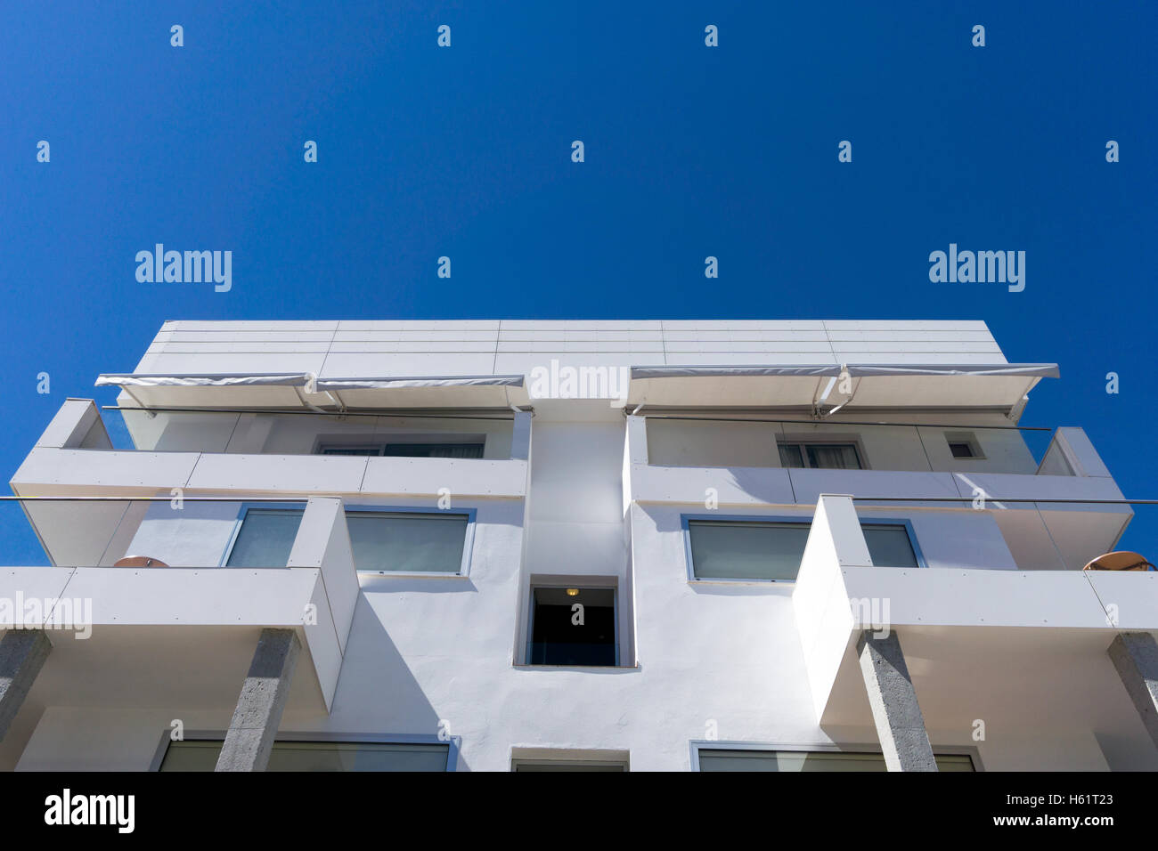 A whitewashed building in Torremolinos, Spain Stock Photo - Alamy
