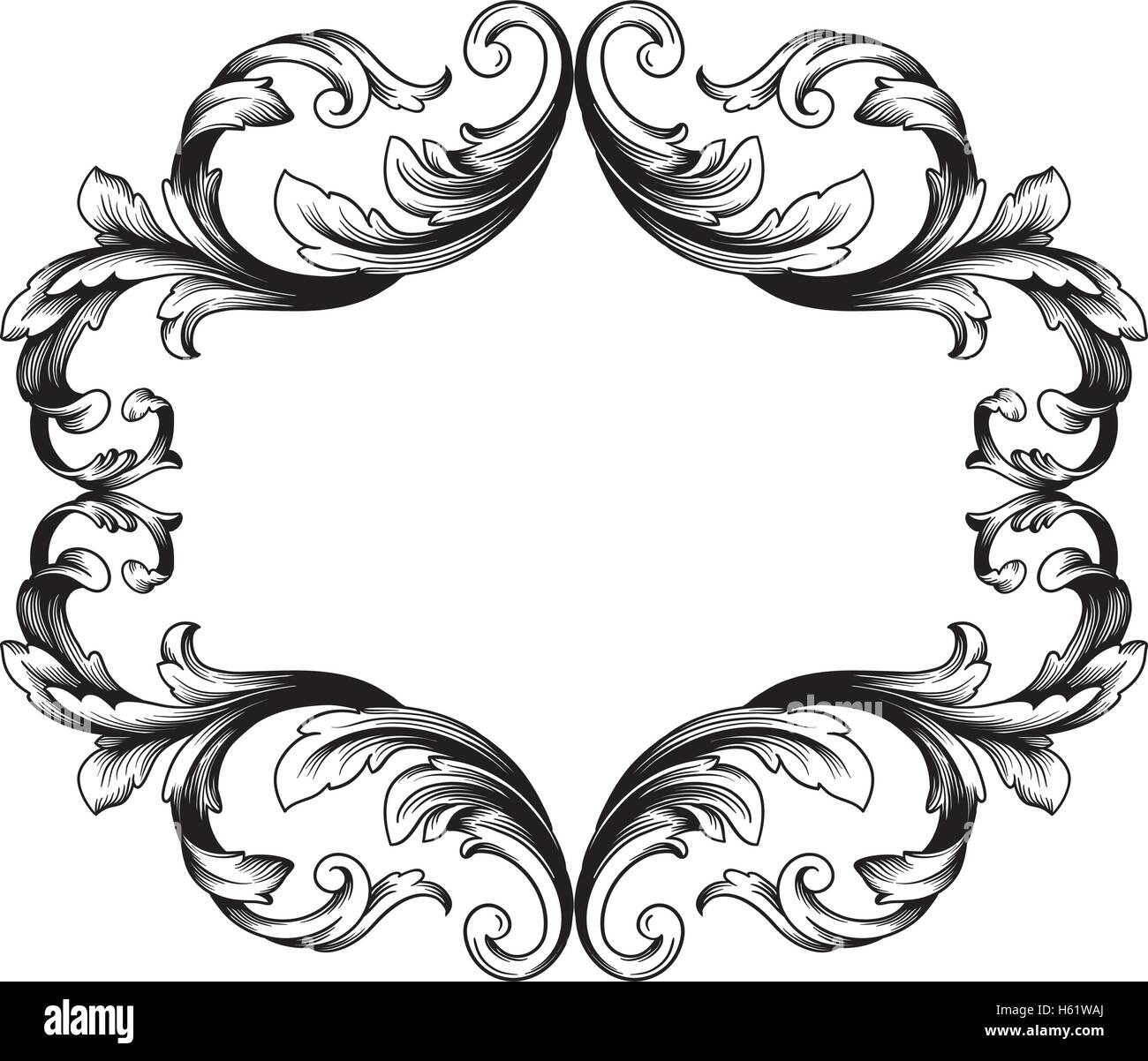 Baroque scroll hi-res stock photography and images - Alamy