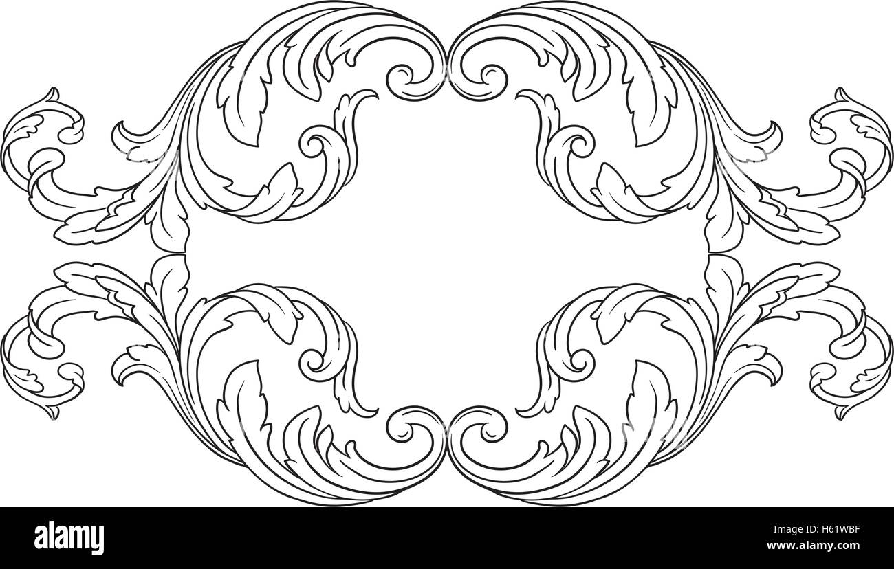 Vintage Scroll Border