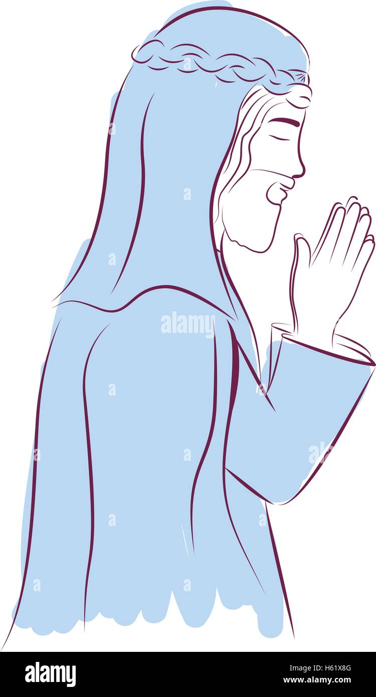 Saint Joseph Silhouette Icon High Resolution Stock Photography and ...