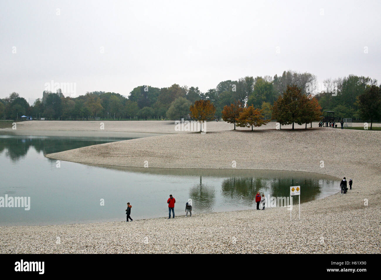 Zagreb's park and lake Bundek by autumn,Croatia,1 Stock Photo - Alamy