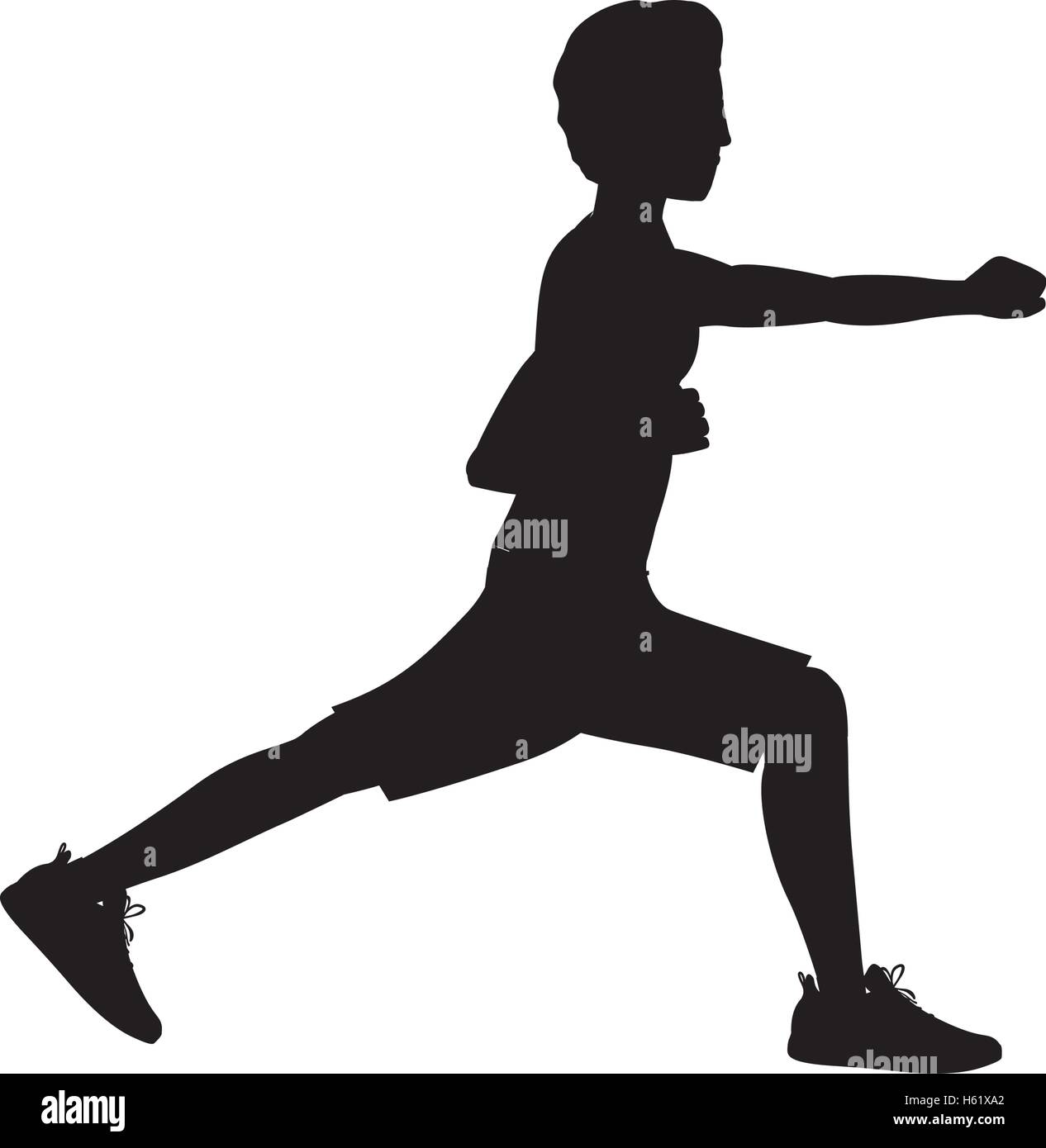Flex leg Stock Vector Images - Alamy