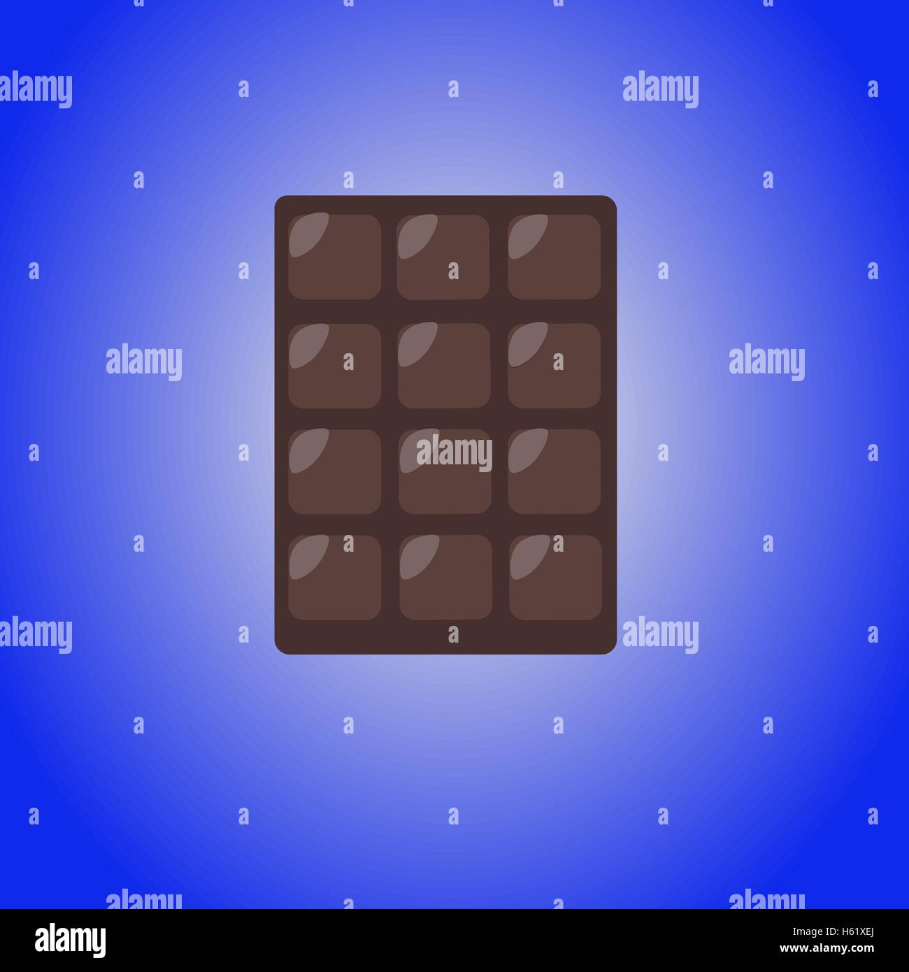 Chocolate bar icon, modern minimal flat design style, vector ...