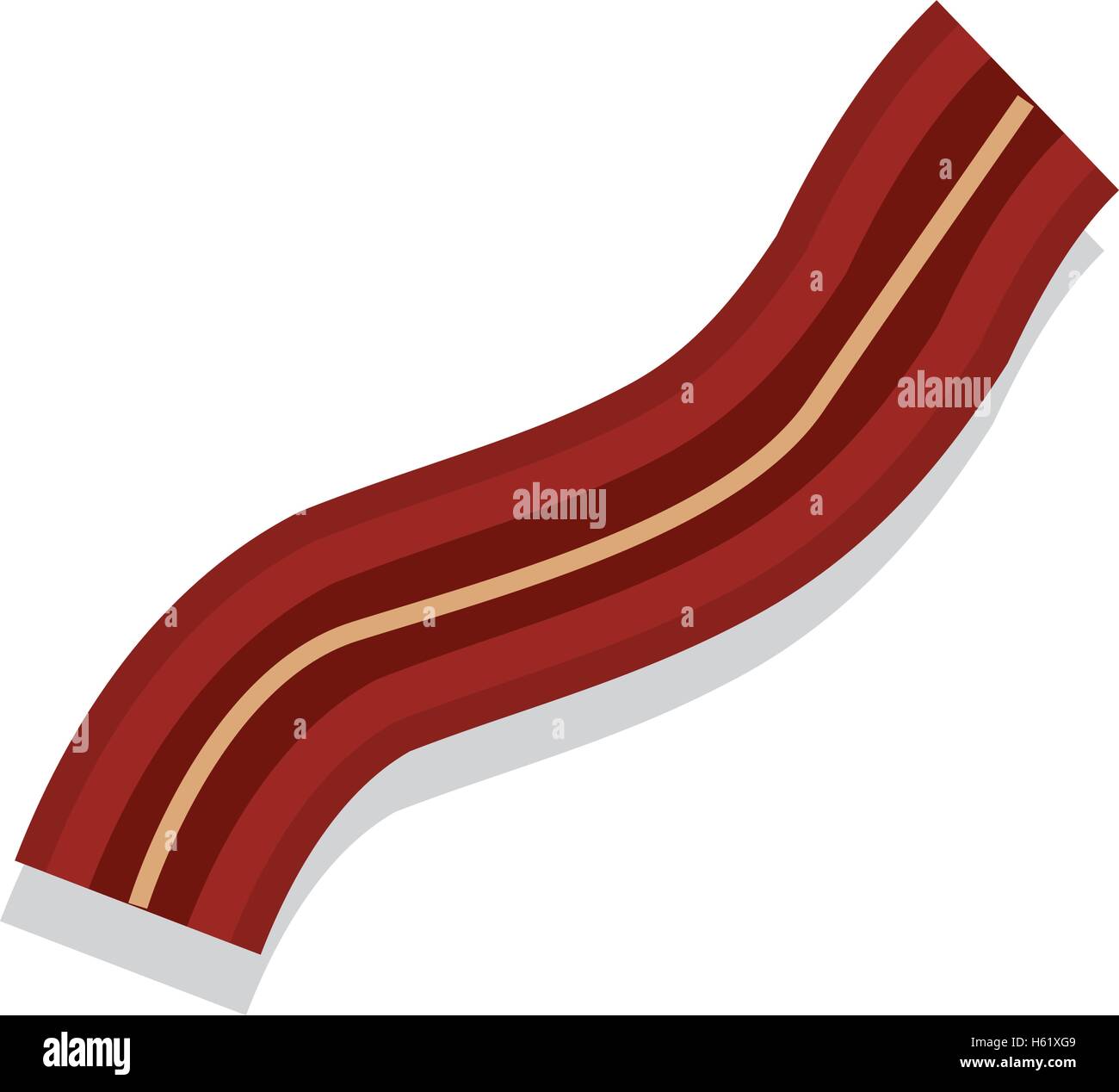 silhouette color with bacon strip Stock Vector Image & Art - Alamy