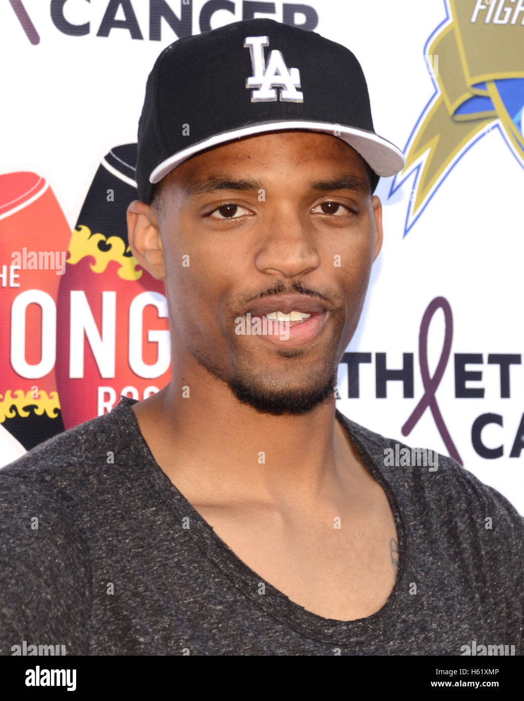 Tyran Brown arrived at the Athletes Vs. Cancer Celebrity Flag Football ...