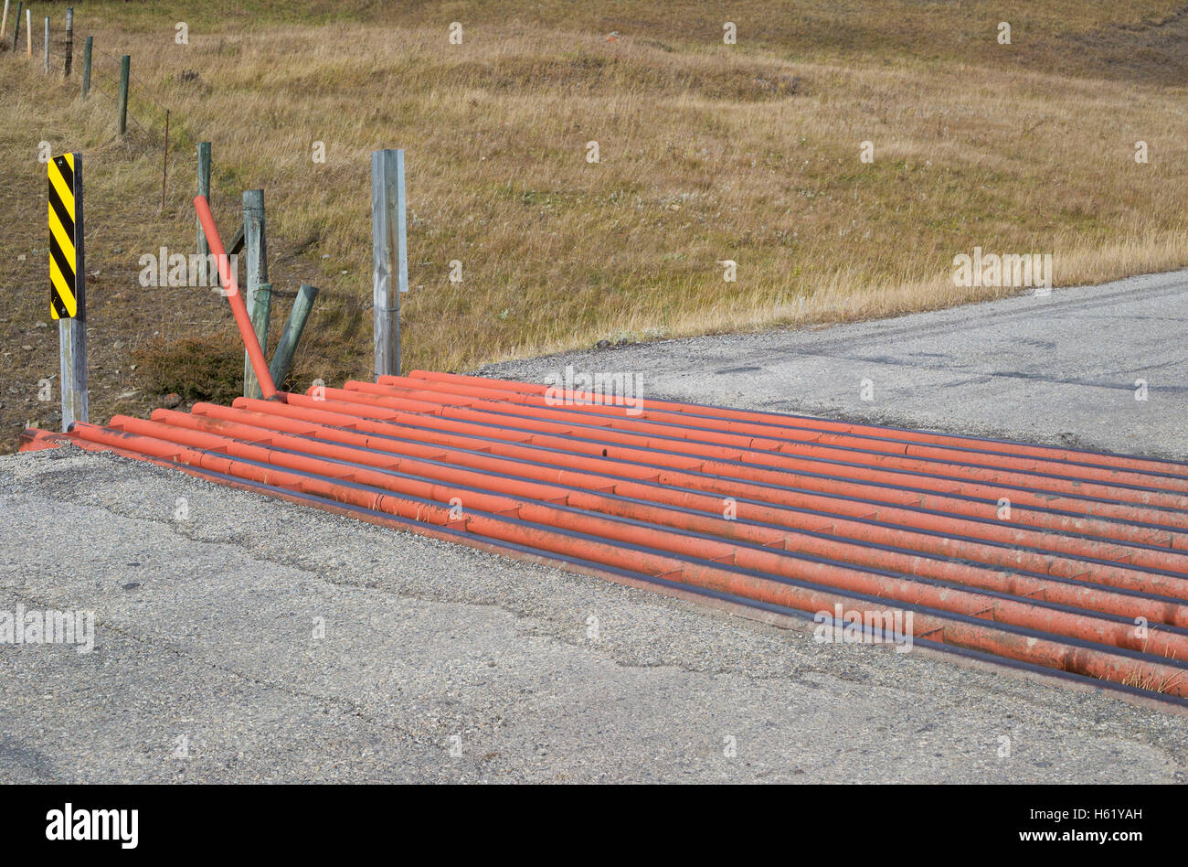 Guards on rural road hi-res stock photography and images - Alamy