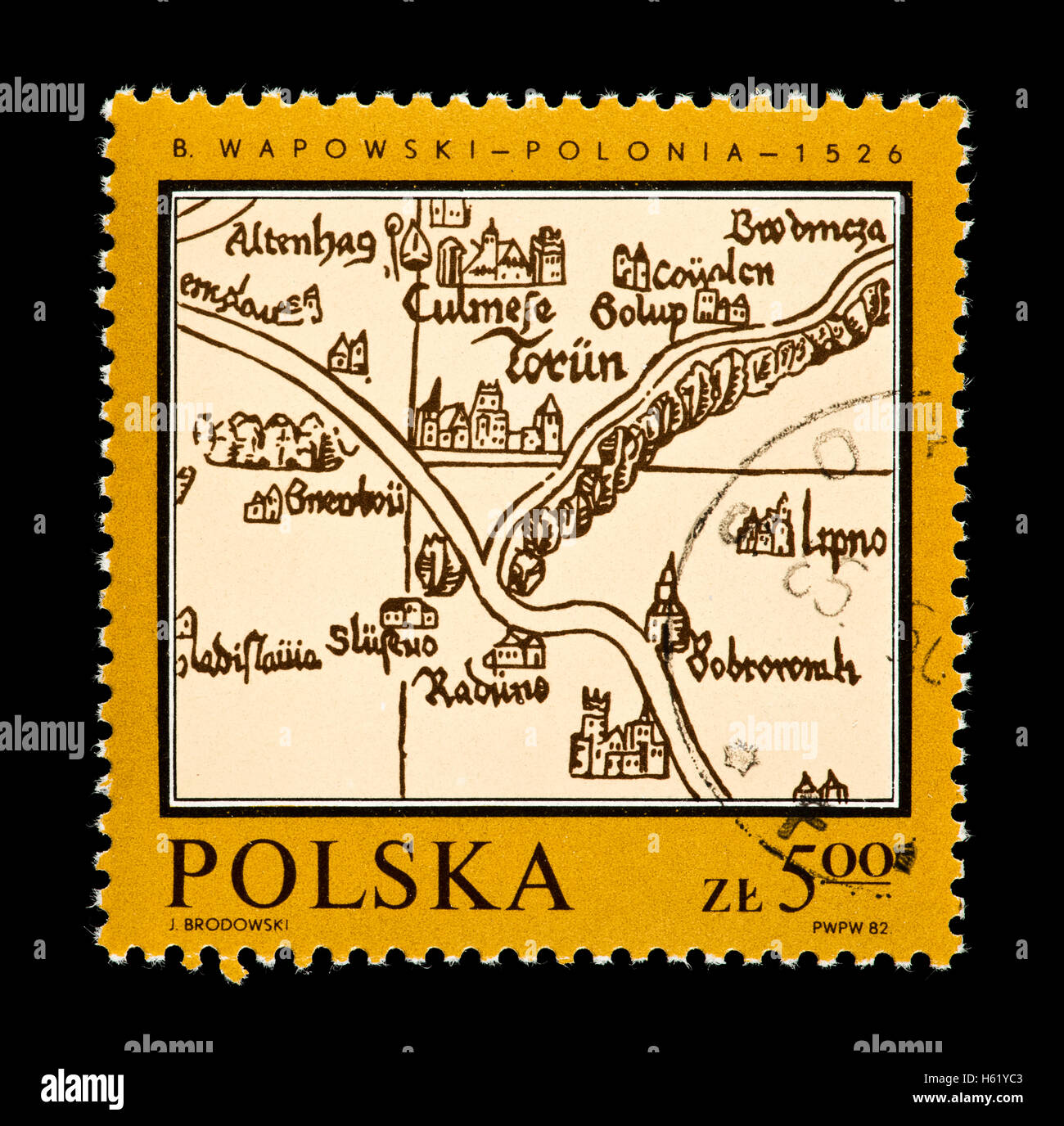 Poland postage stamp hi-res stock photography and images - Alamy