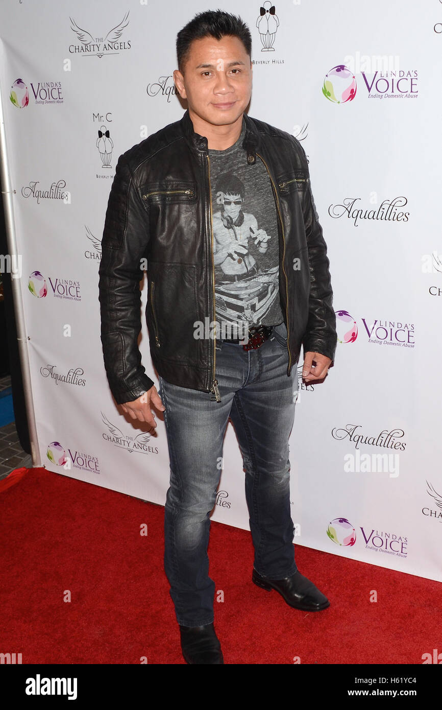 Chung Le attends BBQ And Bikinis Benefit hosted by Linda's Voice ...