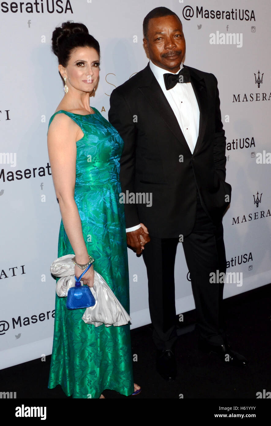 Carl Weathers and Christine Kludjian arrive at the Oscar Salute Hosted ...