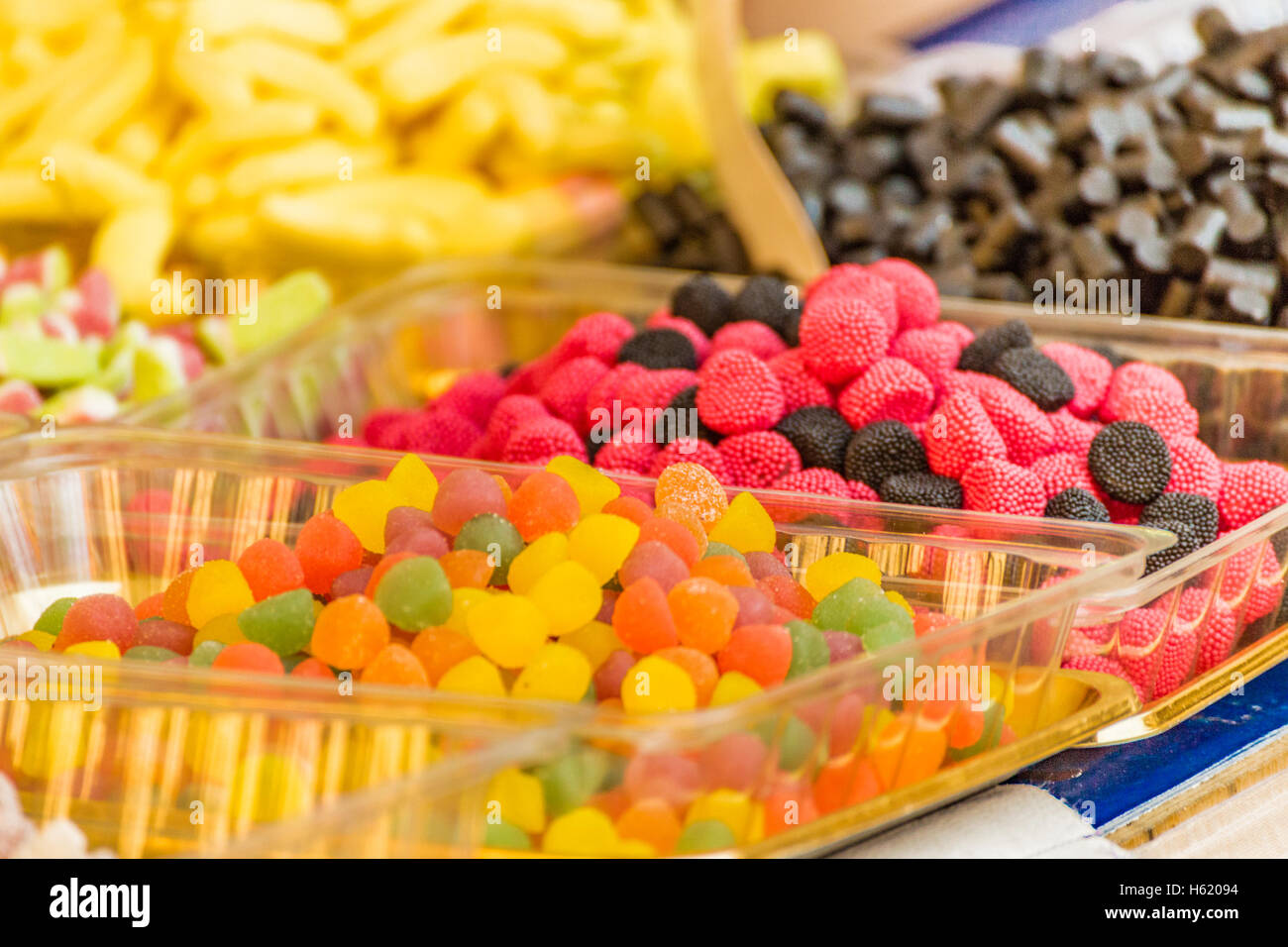 Background of colourful candy jellies in stall market Stock Photo - Alamy