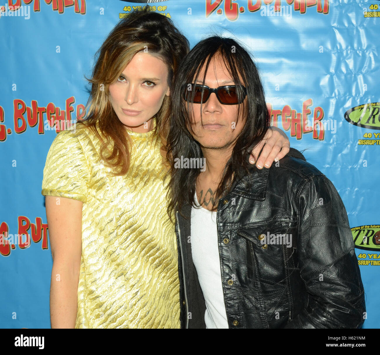 Natalie Denise Sperl and Ajax arrives at the "BC Butcher" World ...