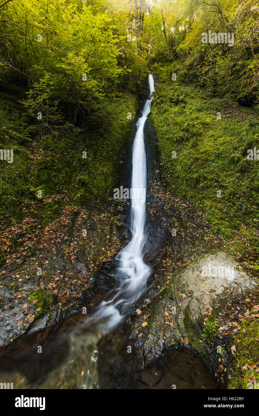 White lady waterfall devon hi-res stock photography and images - Alamy