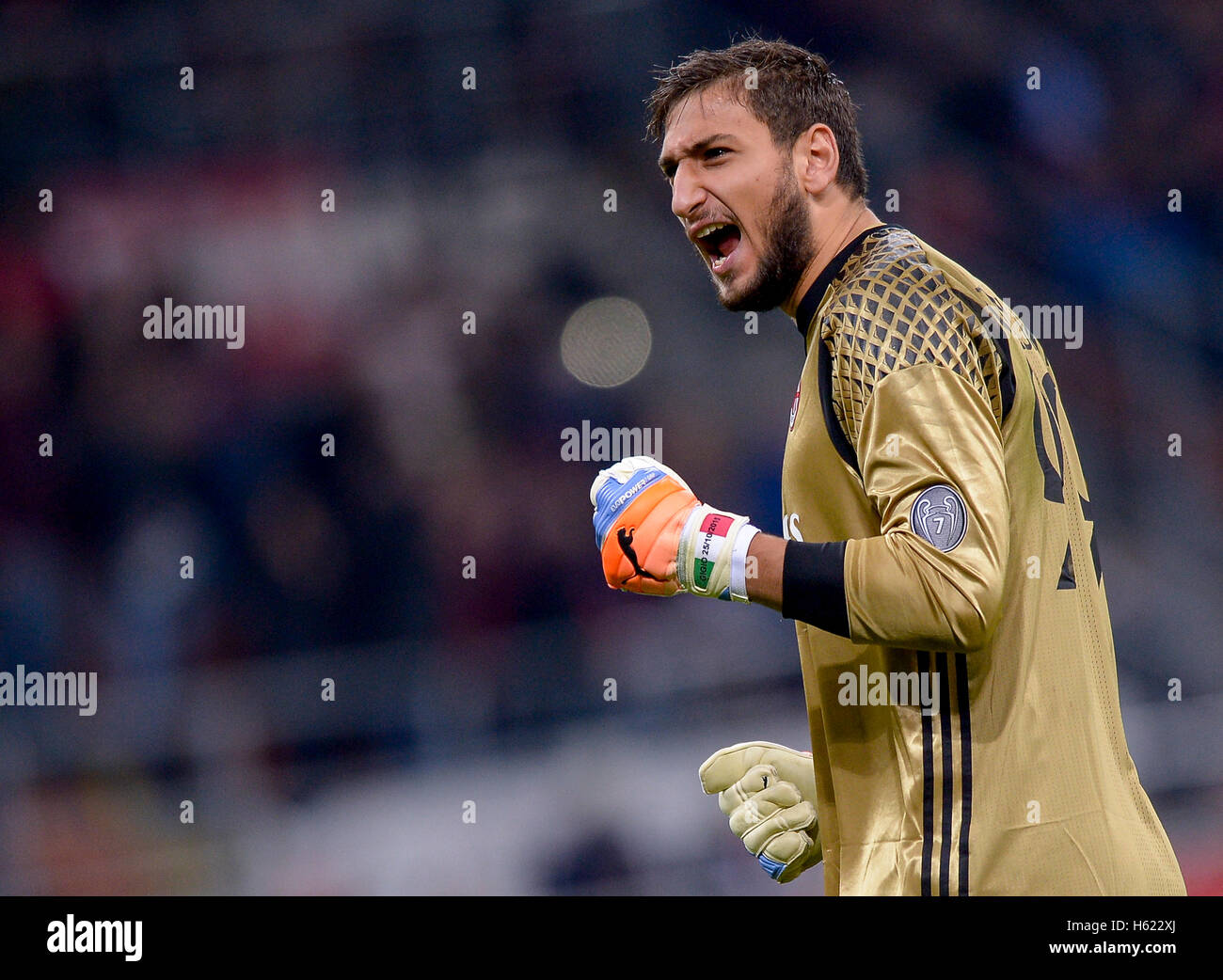 Milan, Italy. 22nd Oct, 2016. Gianluigi Donnarumma of AC Milan ...
