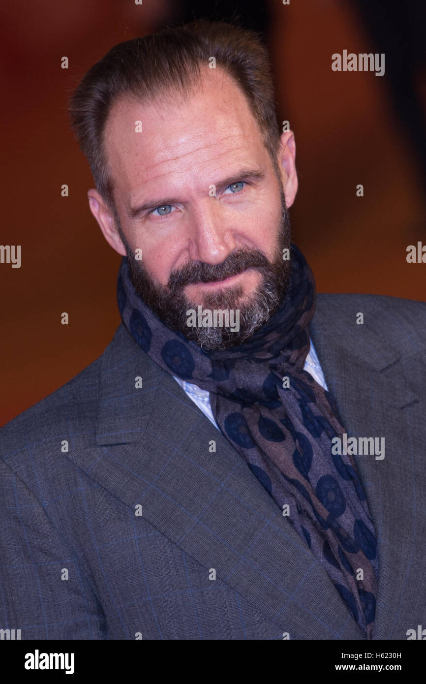 British actor Ralph Fiennes on the red carpet for the 20th anniversary ...
