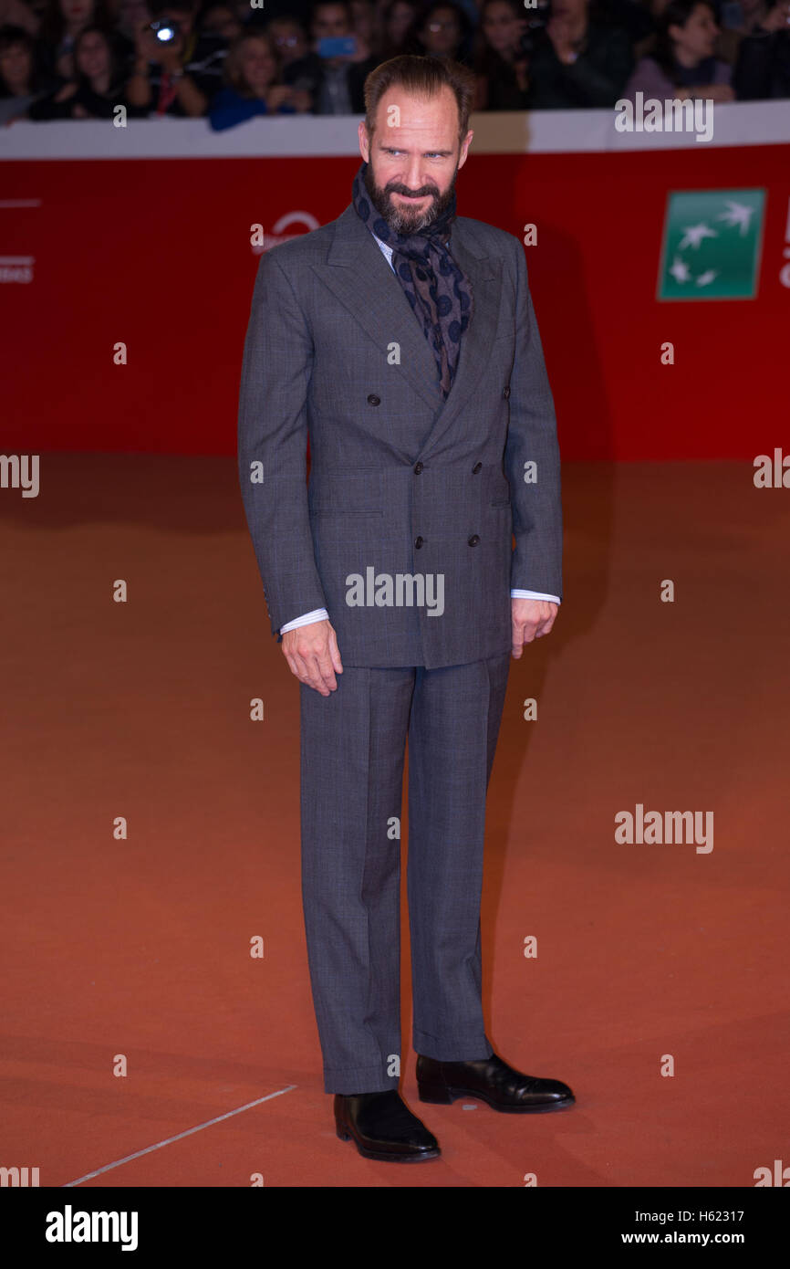 British actor Ralph Fiennes on the red carpet for the 20th anniversary ...