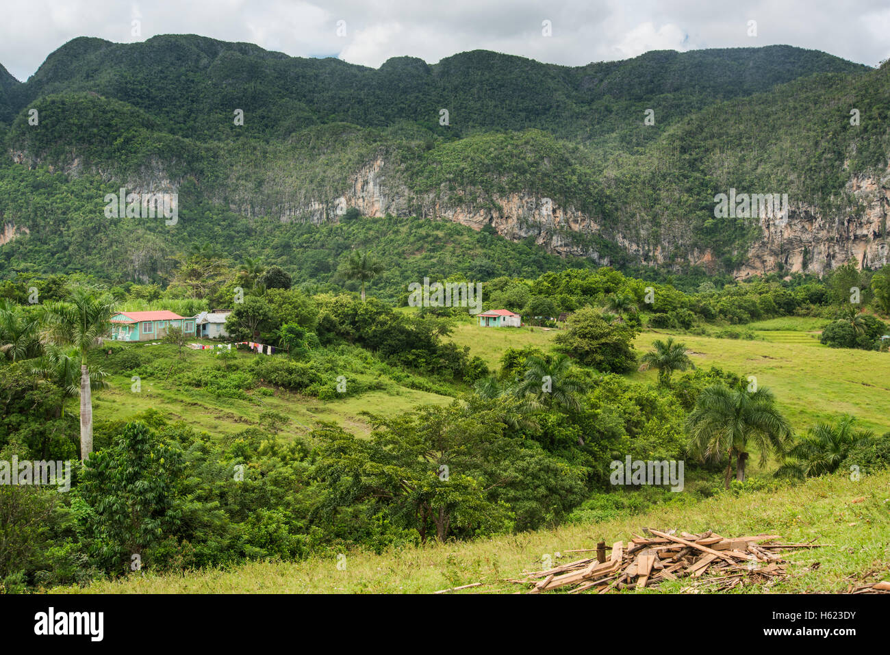 Rural village in western Cuba in Vinales National PArk Stock Photo - Alamy