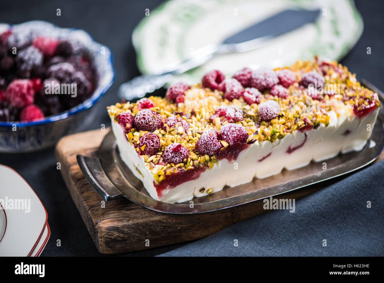 Cream dessert food ice semifreddo hi-res stock photography and images ...