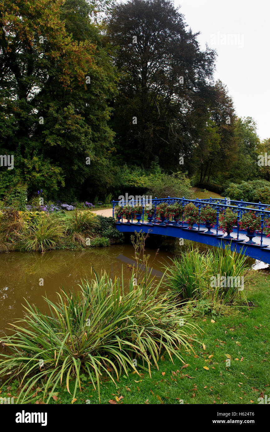 Fuchsia-bridge in Fürst Pückler Park, Bad Muskau, Saxony, Germany ...