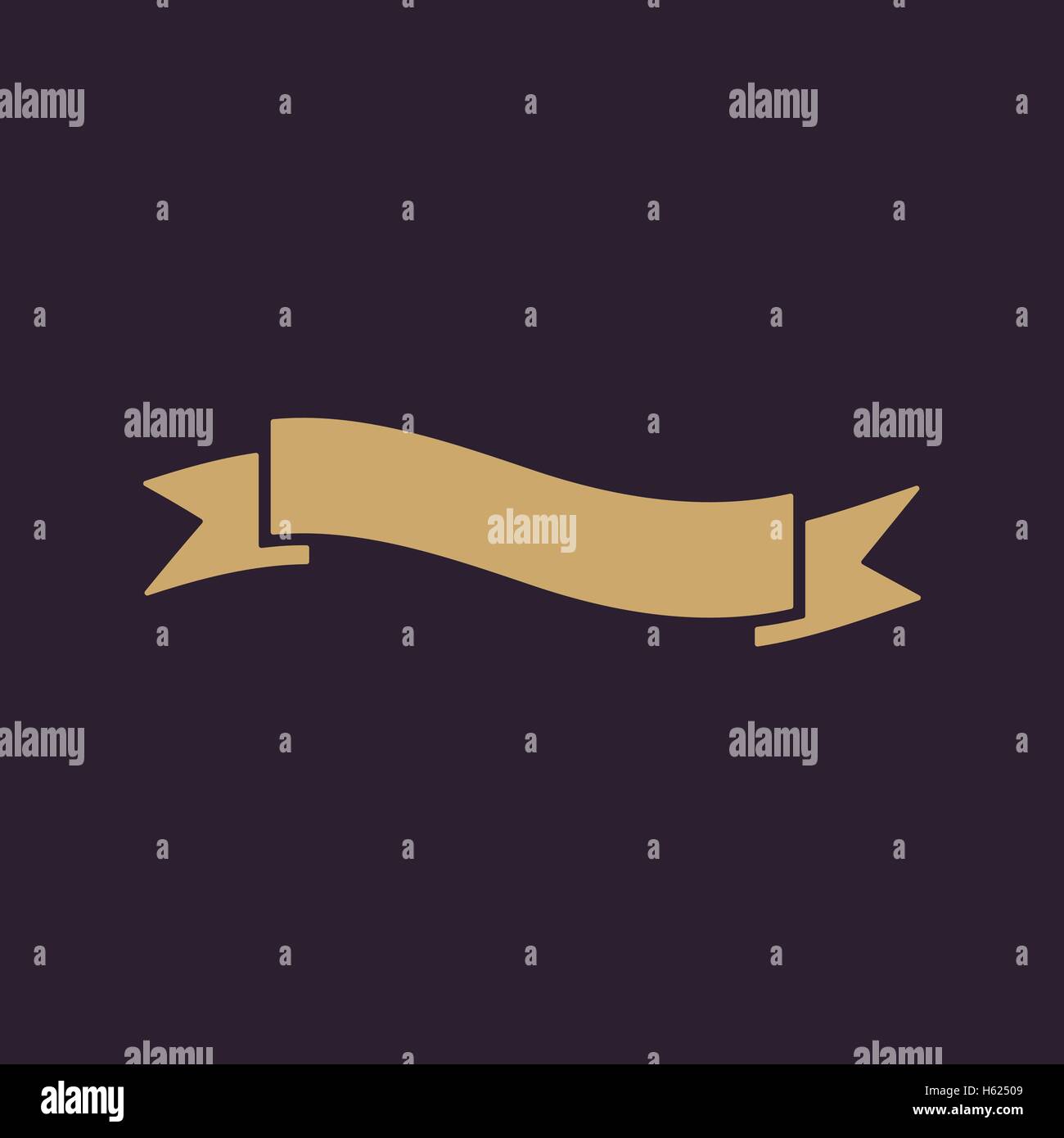 The ribbon icon. Ribbon symbol. Flat Stock Vector Image & Art - Alamy